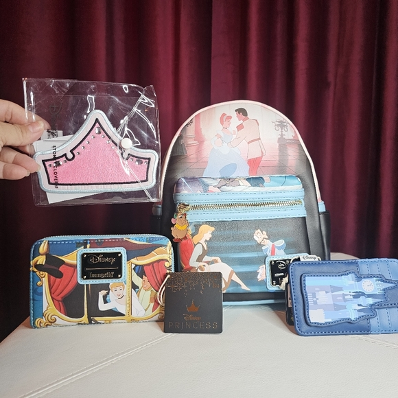 Loungefly Bags Lougefly Disney Cinderella Bundle Poshmark 2237
